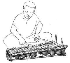 balafon joueur dessin – Laziqacaz